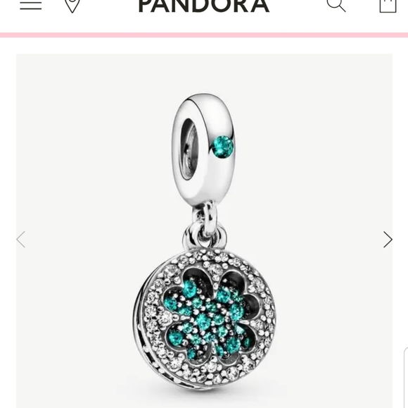 Pandora | Jewelry | Pandora Lucky Four Leaf Clover Dangle Charm | Poshmark
